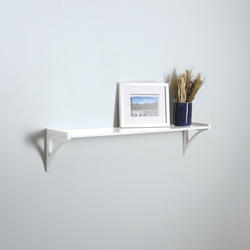 Designer's Image™ 35-7/8"W x 7-1/8"D White 2-in-1 Bracket Wall Shelf at ...