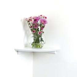 Designer's Image™ 10"W White Corner Wall Shelf at Menards®