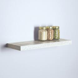 Designer's Image™ 23-5/8"W x 7-7/8"D Distressed White Floating Wall ...