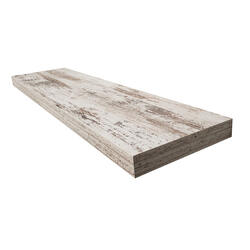 Designer's Image™ 35-3/8"W x 8-3/4"D Distressed White Floating Wall ...