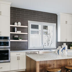 Designer's Image™ 35-3/8"W x 8-3/4"D Distressed White Floating Wall ...