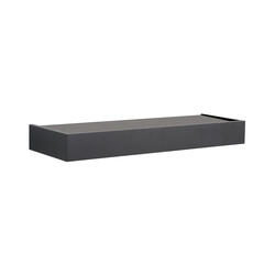 Designer's Image™ 23-5/8"W x 8-1/4"D Black Floating Shelf with Edge at ...