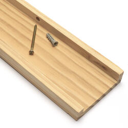 Designer's Image™ 31-1/4"W x 3-5/8"D Unfinished Floating Wall Shelf at ...