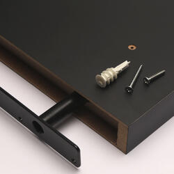 Designer's Image™ 35-3/8"W x 8-3/4"D Black Floating Wall Shelf at Menards®