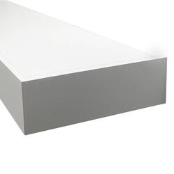 Designer's Image™ 35-3/8"W x 8-1/4"D White Floating Wall Shelf with ...