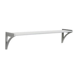 Designer's Image™ 35-7/8"W x 7-1/8"D White 2-in-1 Bracket Wall Shelf at ...