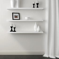 Designer's Image™ 35-3/8"W x 8-3/4"D Black Floating Wall Shelf at Menards®