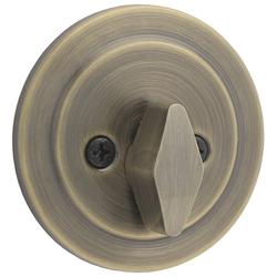 Tru-Bolt® Antique Brass Single Cylinder Door Deadbolt at Menards®