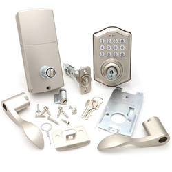 Tru-Bolt® Trinidad Satin Nickel Classic Electronic Keypad Entry Door ...