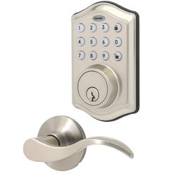 Tru-Bolt® Trinidad Satin Nickel New Classic Electronic Keypad Door ...