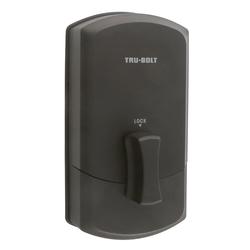 Tru-Bolt® Gemini Matte Black Biometric Electronic Keyless Entry Door ...