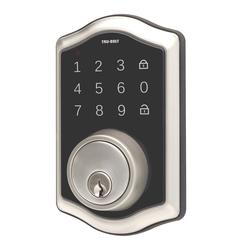 Tru-Bolt® Classic Satin Nickel Electronic Touchscreen Deadbolt at Menards®