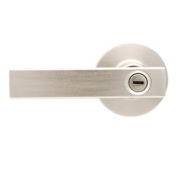 Tru-Bolt® Lowell Satin Nickel Privacy Door Lever at Menards®
