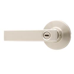 Tru-Bolt® Lowell Satin Nickel Privacy Door Lever at Menards®