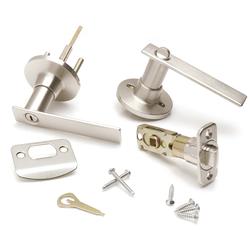 Tru-Bolt® Lowell Satin Nickel Privacy Door Lever at Menards®