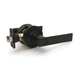 Tru-Bolt® Lowell Matte Black Privacy Door Lever at Menards®