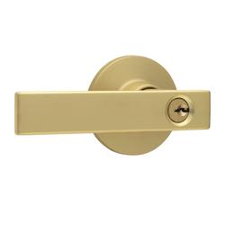 Tru-Bolt® Lowell Brushed Gold Entry Door Lever at Menards®