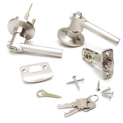 Tru-Bolt® Lansing Satin Nickel Entry Door Lever at Menards®
