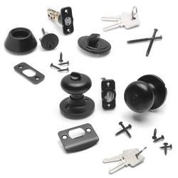 Tru-Bolt® Glendale Matte Black Entry Door Knob and Door Deadbolt at ...