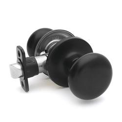 Tru-Bolt® Glendale Matte Black Passage Door Knob at Menards®