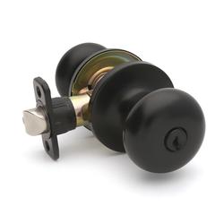 Tru-Bolt® Glendale Matte Black Entry Door Knob at Menards®