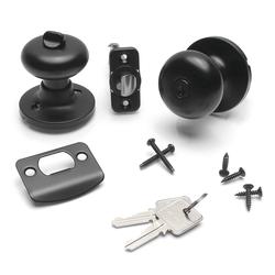 Tru-Bolt® Glendale Matte Black Entry Door Knob at Menards®