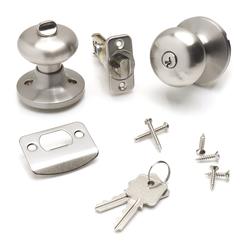 Tru-Bolt® Glendale Satin Nickel Entry Door Knob at Menards®