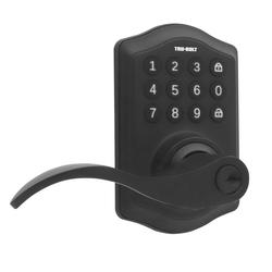 Tru-Bolt® New Classic Electronic Trinidad Lever with Keypad in Matte ...