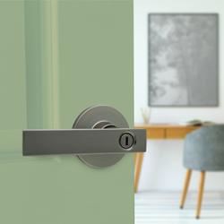 Tru-Bolt® Lowell Pewter Privacy Door Lever at Menards®