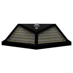 RuggedWare Solar-Powered Motion Sensing LED Black Outdoor Decorative ...