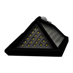 RuggedWare Solar-Powered Motion Sensing LED Black Outdoor Decorative ...