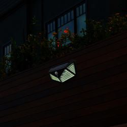 RuggedWare Solar-Powered Motion Sensing LED Black Outdoor Decorative ...