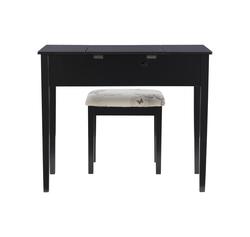 Linon Home Decor® Black Alice Butterfly Vanity and Stool Set at Menards®