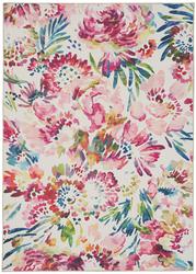 Linon Leatha Raspberry/Ivory 24" x 3' Washable Area Rug at Menards®