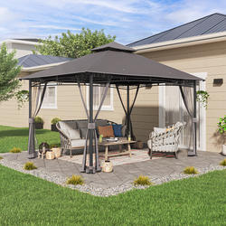 Backyard Creations® 13' x 10' Roof-Style Gazebo at Menards®
