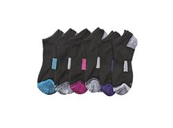 Hanes® X-Temp® Ladies' No Show Black 5-9 Socks - 6 Pairs at Menards®