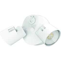 Lithonia Lighting® White LED Dual Head Dusk-to-Dawn Outdoor Security ...