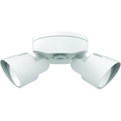 Lithonia Lighting® White LED Dual Head Dusk-to-Dawn Outdoor Security ...