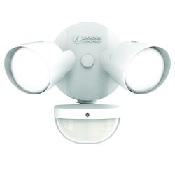 Lithonia Lighting® White LED Dual-Head Motion Sensor Outdoor Security ...