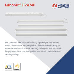 Lithonia Lighting® FRAME 2x4 Indoor LED Strip Light Frame at Menards®