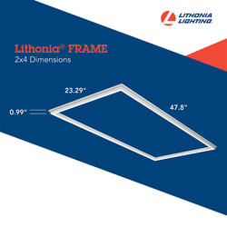 Lithonia Lighting® FRAME 2x4 Indoor LED Strip Light Frame at Menards®