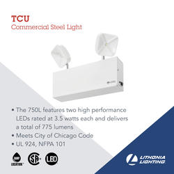 Lithonia Lighting® TCU Damp Rated 2-Head Emergency Light at Menards®