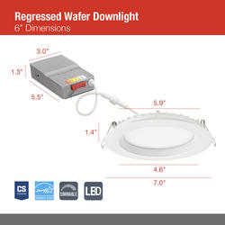 Juno® 6" Canless LED Wafer Downlight at Menards®