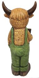 Enchanted Garden® 20" Highland Cow with Welcome Sign Statue at Menards®