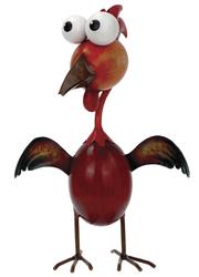 Enchanted Garden® 12-1/2" Metal Red Rooster Statue at Menards®
