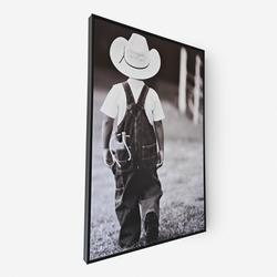 Enchanted Garden® 24" x 36" Boy In Cowboy Hat Canvas Wall Art at Menards®