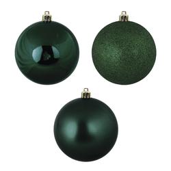 Enchanted Forest® 60mm Dark Green Shatterproof Ornaments - 12 Pack at ...