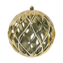 Enchanted Forest® 130mm Champagne Gold Mixed Texture Shatterproof Ornaments - 3 Pack at Menards®
