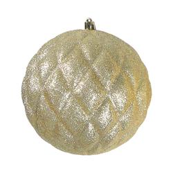 Enchanted Forest® 130mm Champagne Gold Mixed Texture Shatterproof Ornaments - 3 Pack at Menards®