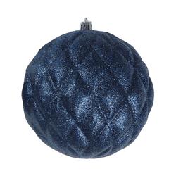Enchanted Forest® 130mm Dark Blue Mixed Texture Shatterproof Ornaments - 3 Pack at Menards®